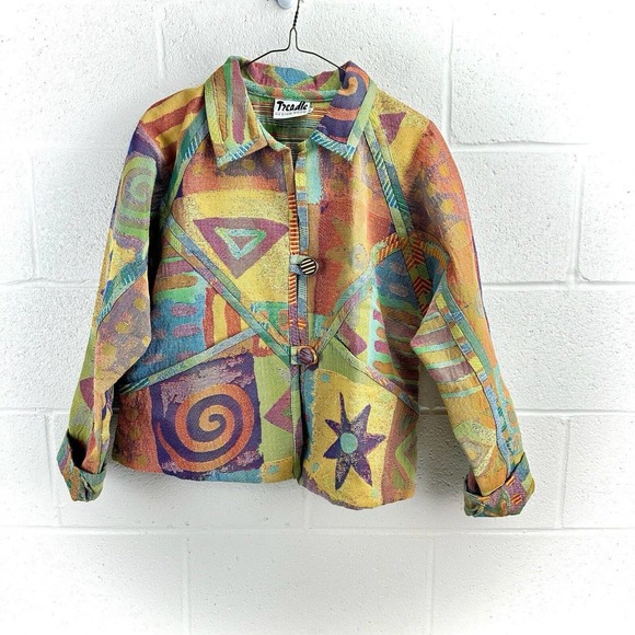 Treadle | Jackets & Coats | Vintage Treadle Design Room Womens ...